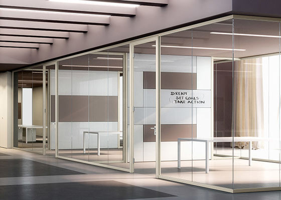 Swing / Pivot / Sliding Door Partition Wall Prefabricated Aluminium ...